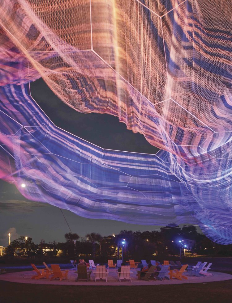 The Gallery: "Bending Arc" By Janet Echelman - Tampa Magazine
